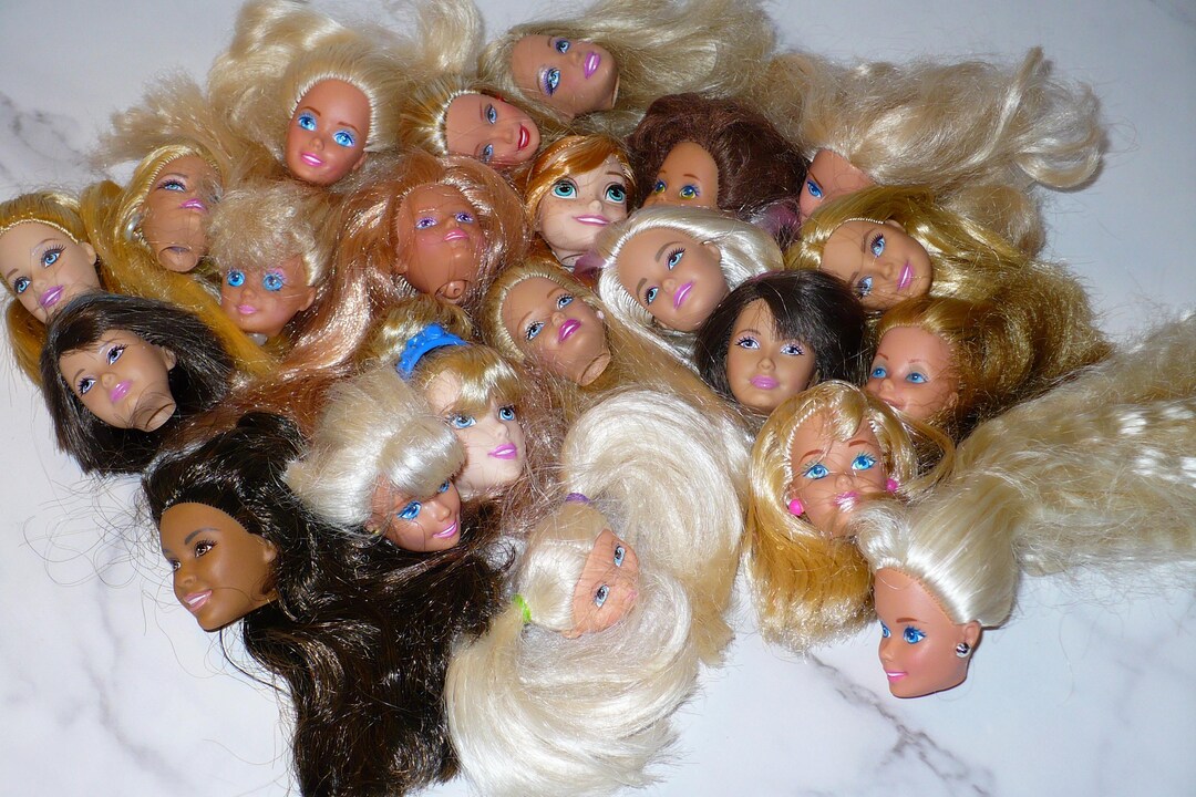 Mattel Barbie Doll Heads ~ Barbie Doll HEADS ONLY for OOAK or Custom ...