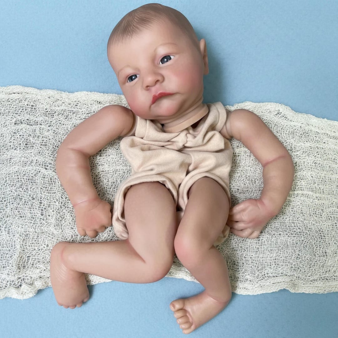 19 Inch Levi Reborn Doll Kit, Already Painted Awake Vinyl Baby Parts ...