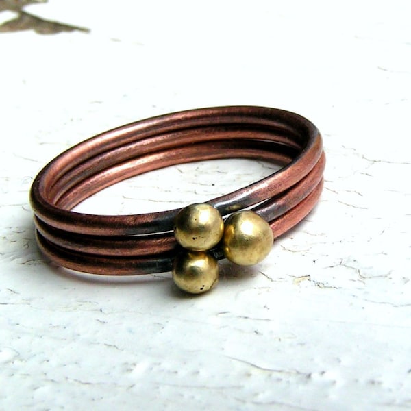 Copper Stacking Ring - Etsy