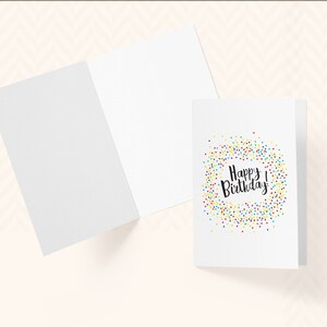 Printable Happy Birthday Confetti Card - Get All 3 Sizes! - Etsy
