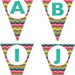 Rainbow Chevron Banner Printable - Etsy