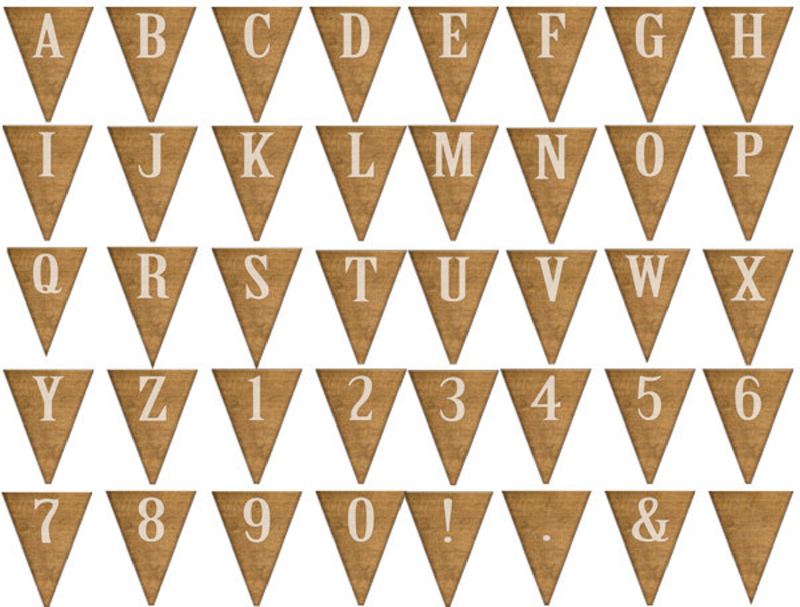 DIY Printable Burlap Pattern Banner ... Use Again and Again - Etsy