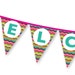 Rainbow Chevron Banner Printable - Etsy