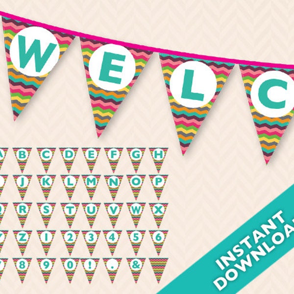 Chevron Baby Banner - Etsy