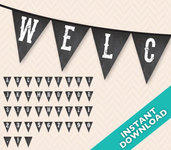 Printable Chalkboard Banner Chalkboard Banner Simply Created Kit