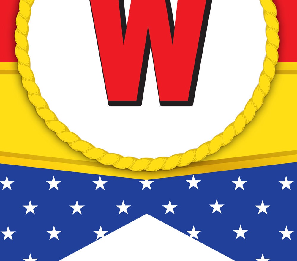 Wonder Woman Banner Wonder Woman Party Printable | Etsy
