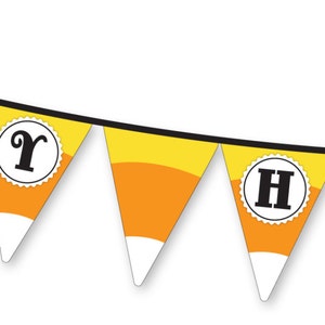 Printable Candy Corn Party Banner ... Use Again and Again for Every ...