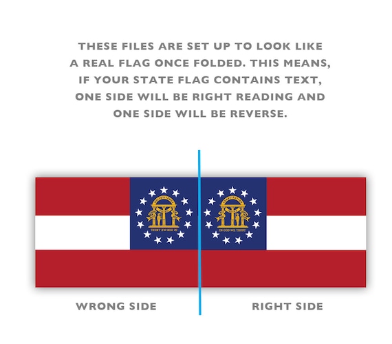 Current Georgia State Flag