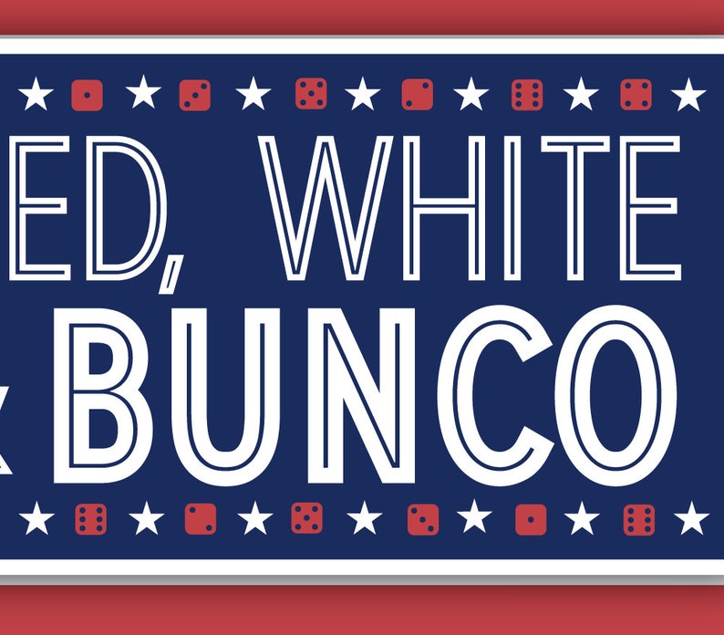 July Fourth Bunco Set Deluxe Printable 4th of July Bunco - Etsy Singapore