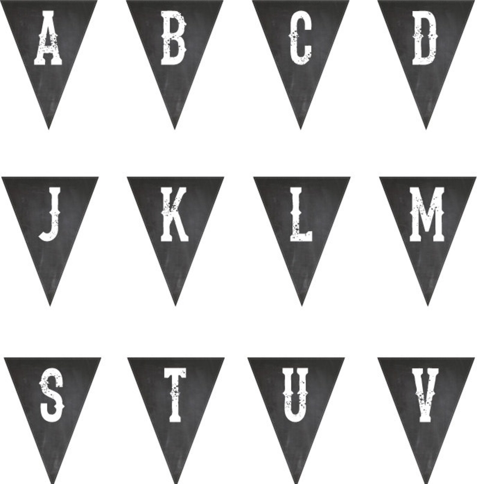 DIY Printable Rustic Chalkboard Banner ... Use Again and Again for ...
