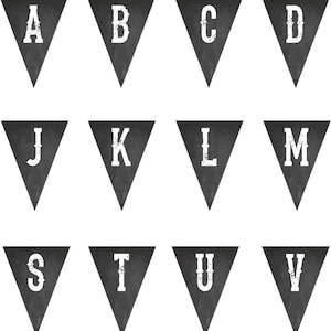 DIY Printable Rustic Chalkboard Banner ... Use Again and Again for ...