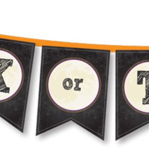 Spooky DIY Printable Halloween Banner ... Use Again and Again - Etsy