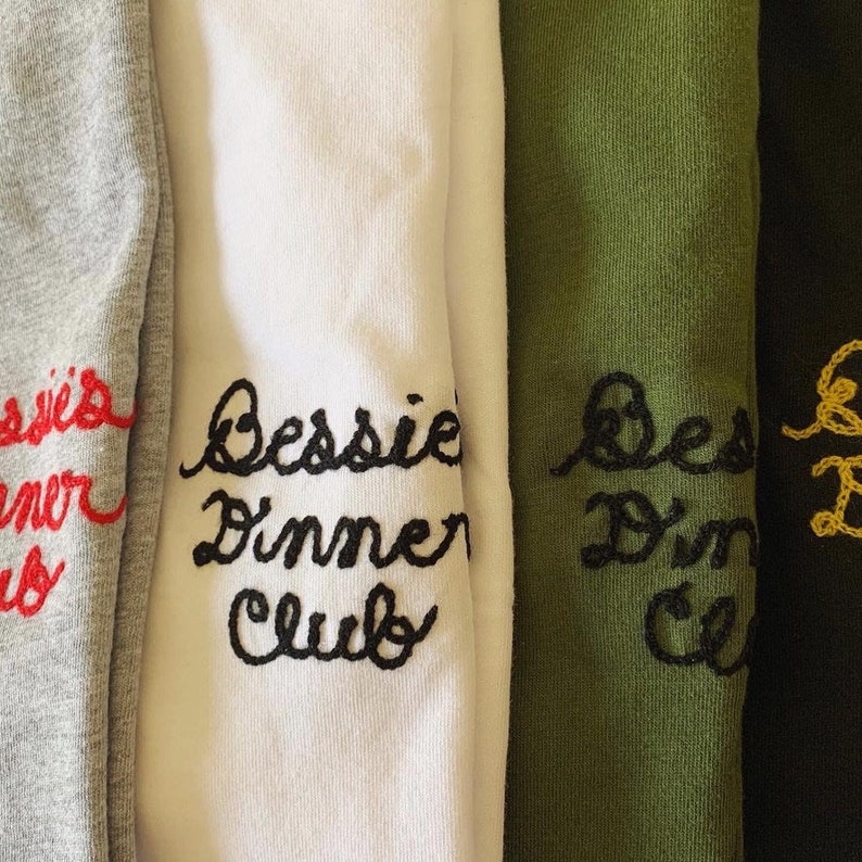 Custom Embroidered Shirt With Hand Written Name. Oversized T Shirt ...