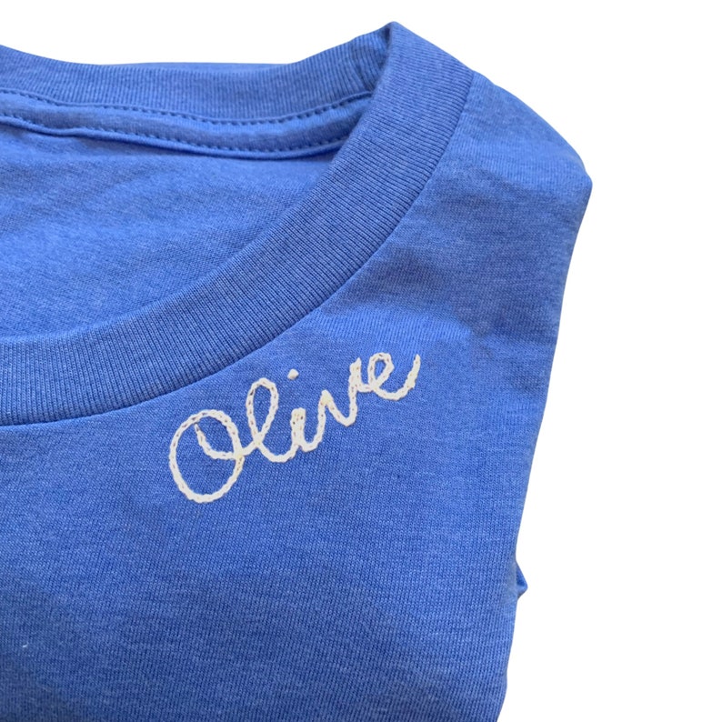 Custom Embroidered T-shirt, Personalized Custom Shirt, Cursive Font ...