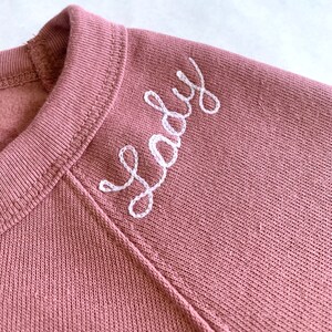 Embroidered Name Sweatshirt. Custom Unisex Sweatshirt. Vintage ...