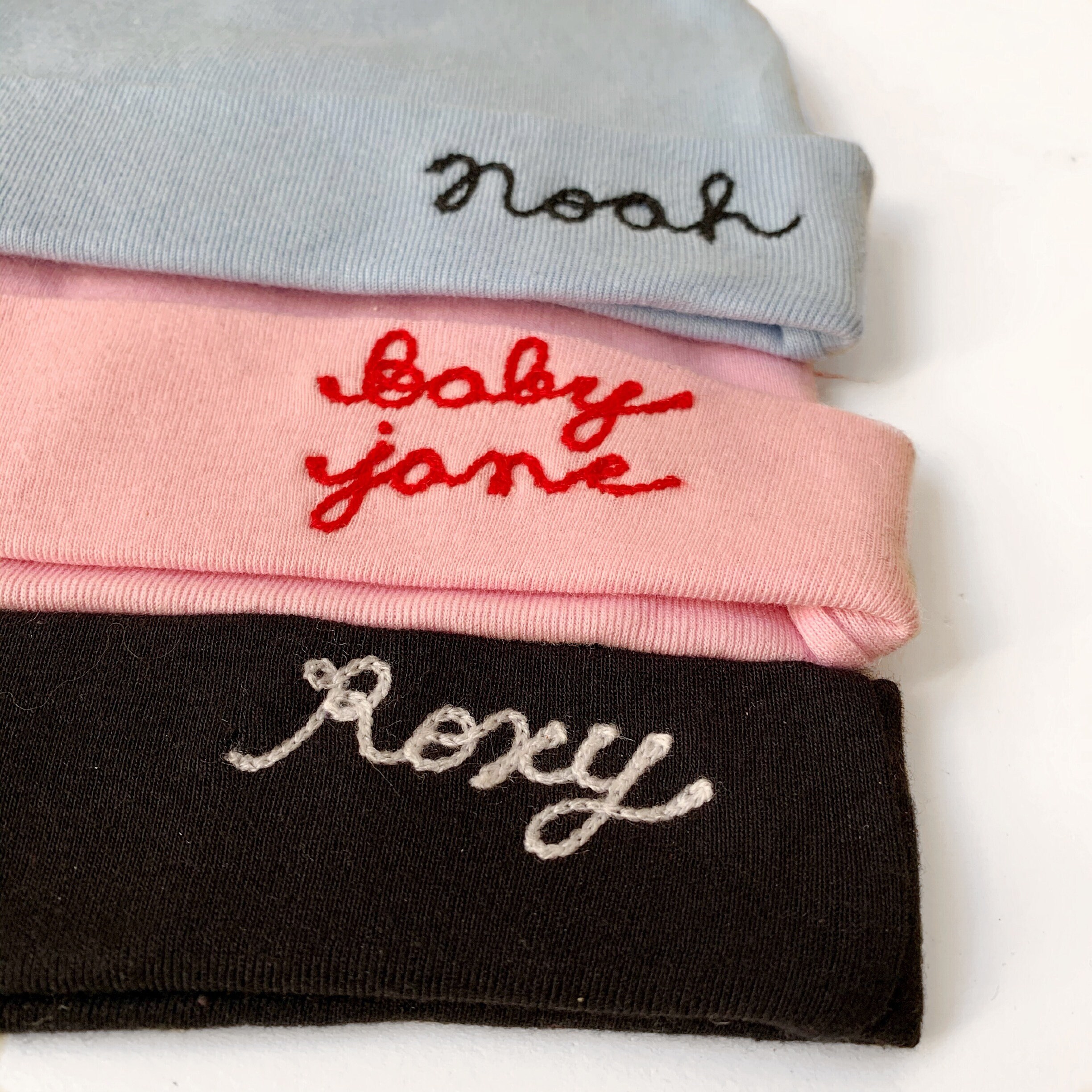 Custom Embroidered Baby Beanie. Monogrammed Personalized Baby Shower ...