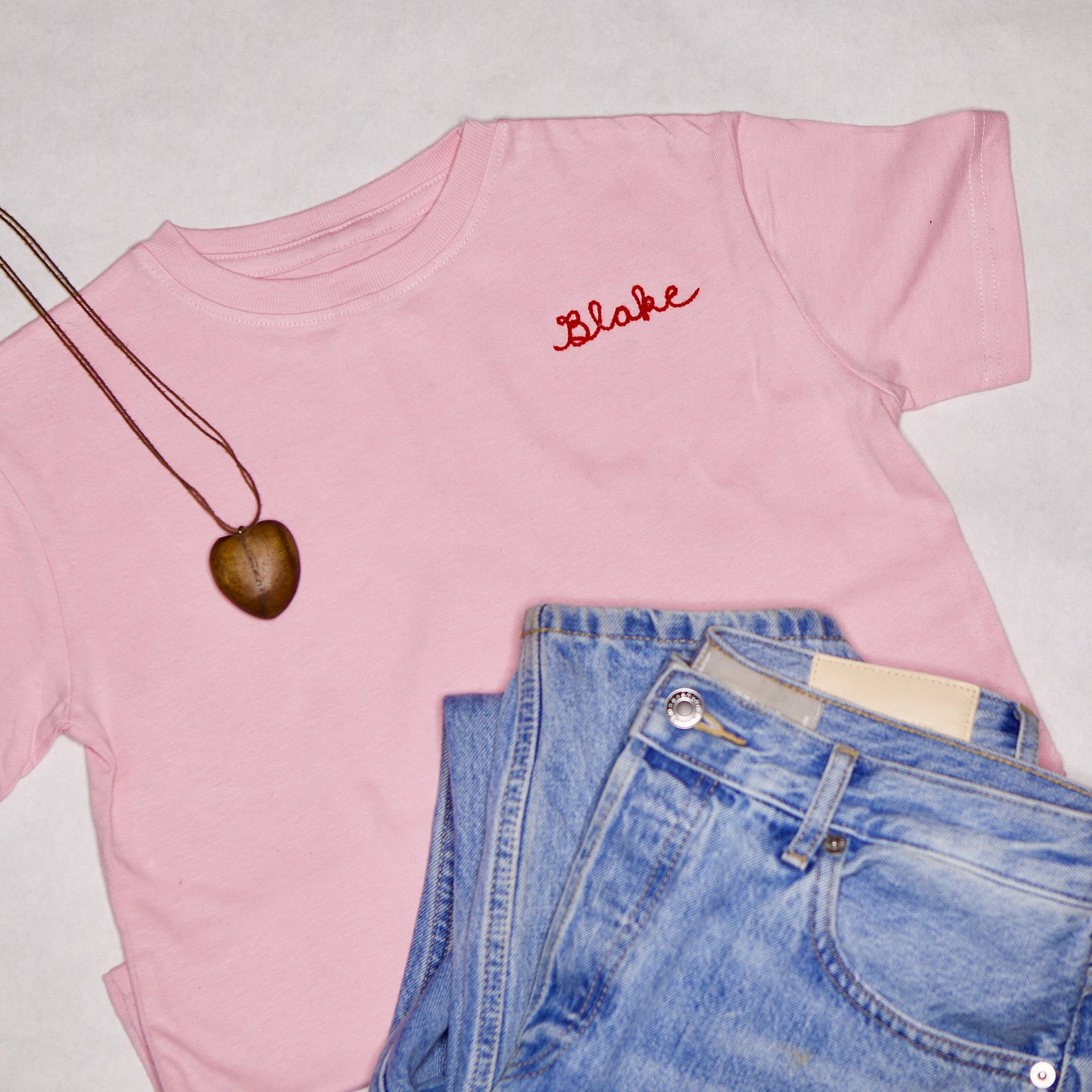 Custom Embroidered T-Shirt Personalized Custom Shirt Cursive | Etsy