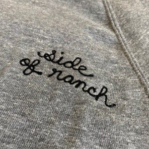 ADULT Custom Embroidered Sweatshirt With Chain Stitch - Etsy