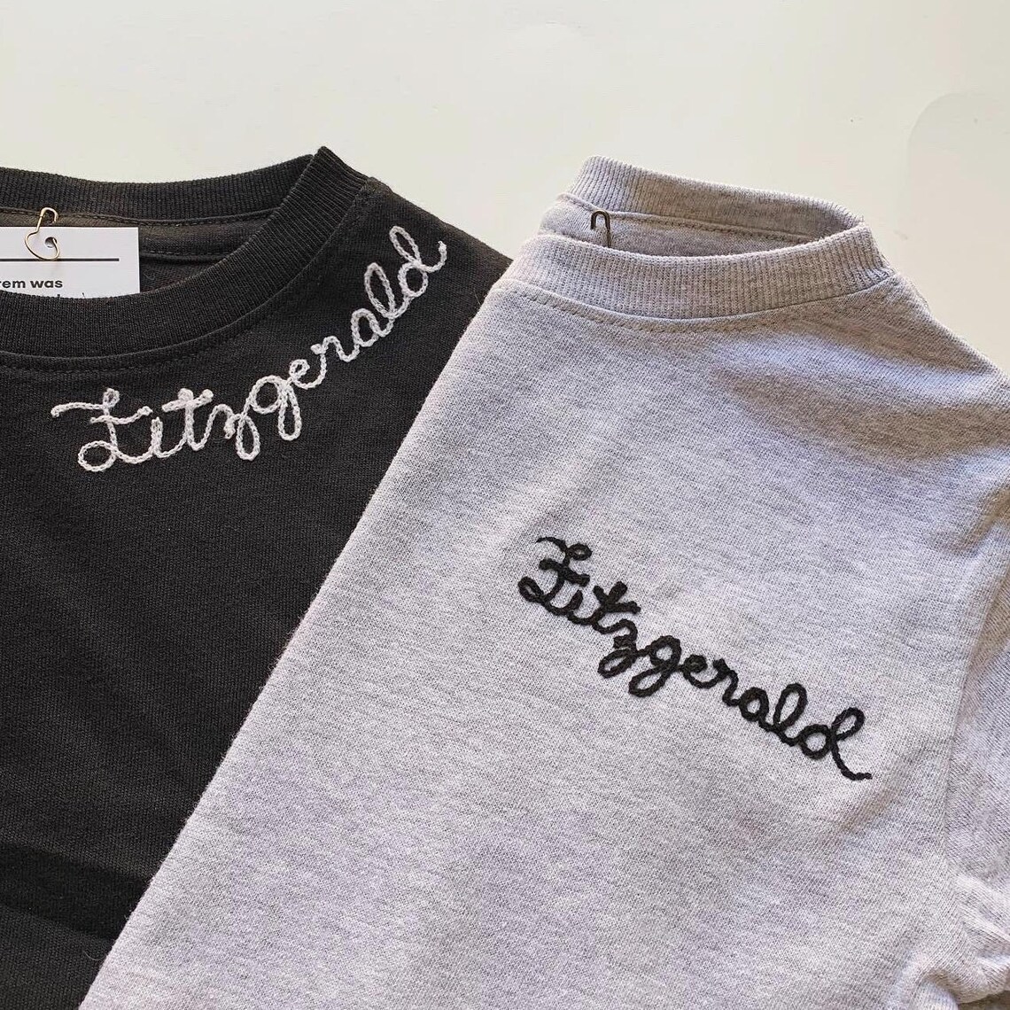 Custom Embroidered T-Shirt Personalized Custom Shirt Cursive | Etsy