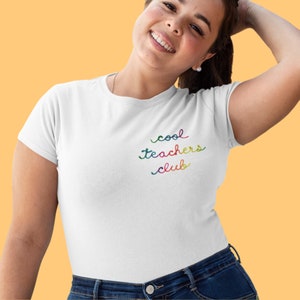 Personalized Collar Lettering T-shirt With Chain Stitch Embroidery ...