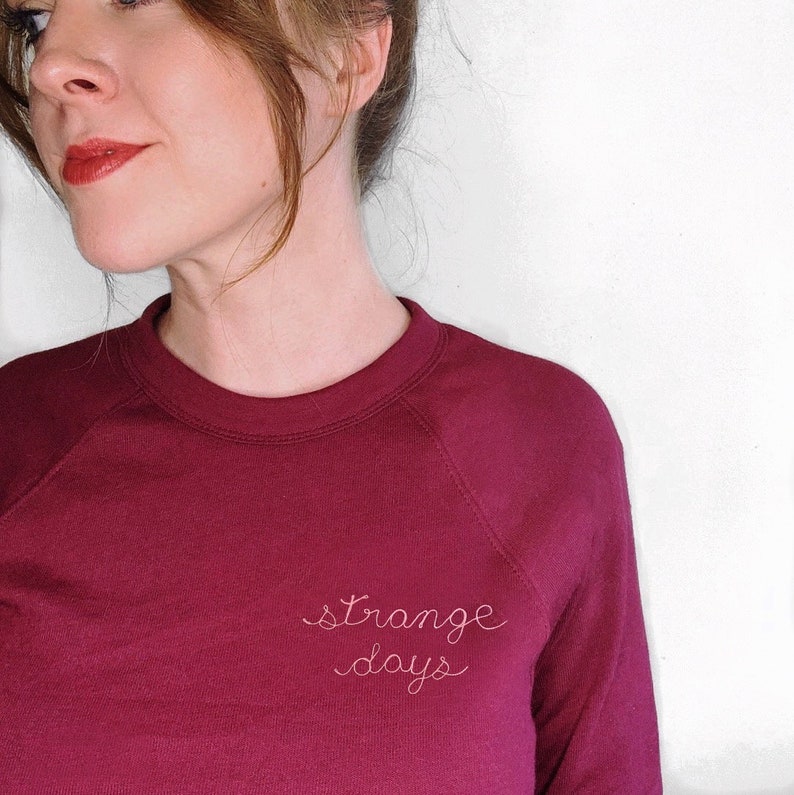 Adult Custom Word Shirt. Embroidered Sweatshirt. Custom Gift. | Etsy