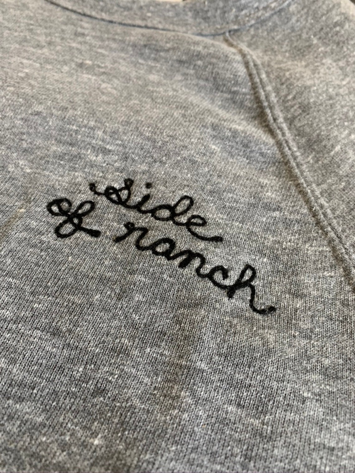 Adult Custom Word Shirt. Embroidered Sweatshirt. Custom Gift. - Etsy