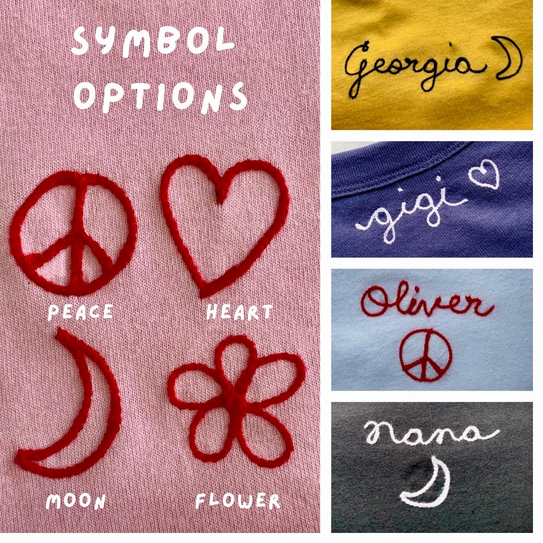 Custom Word Shirt. Embroidered Sweatshirt. Embroidered Shirt. | Etsy