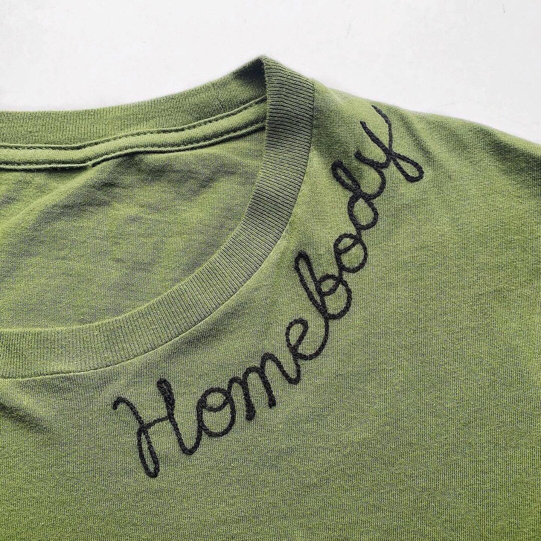 1 - 3 Words Custom Embroidered T-shirt, Personalized Custom Shirt ...