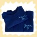 Personalized Collar Lettering T-shirt. Chain Stitch - Etsy