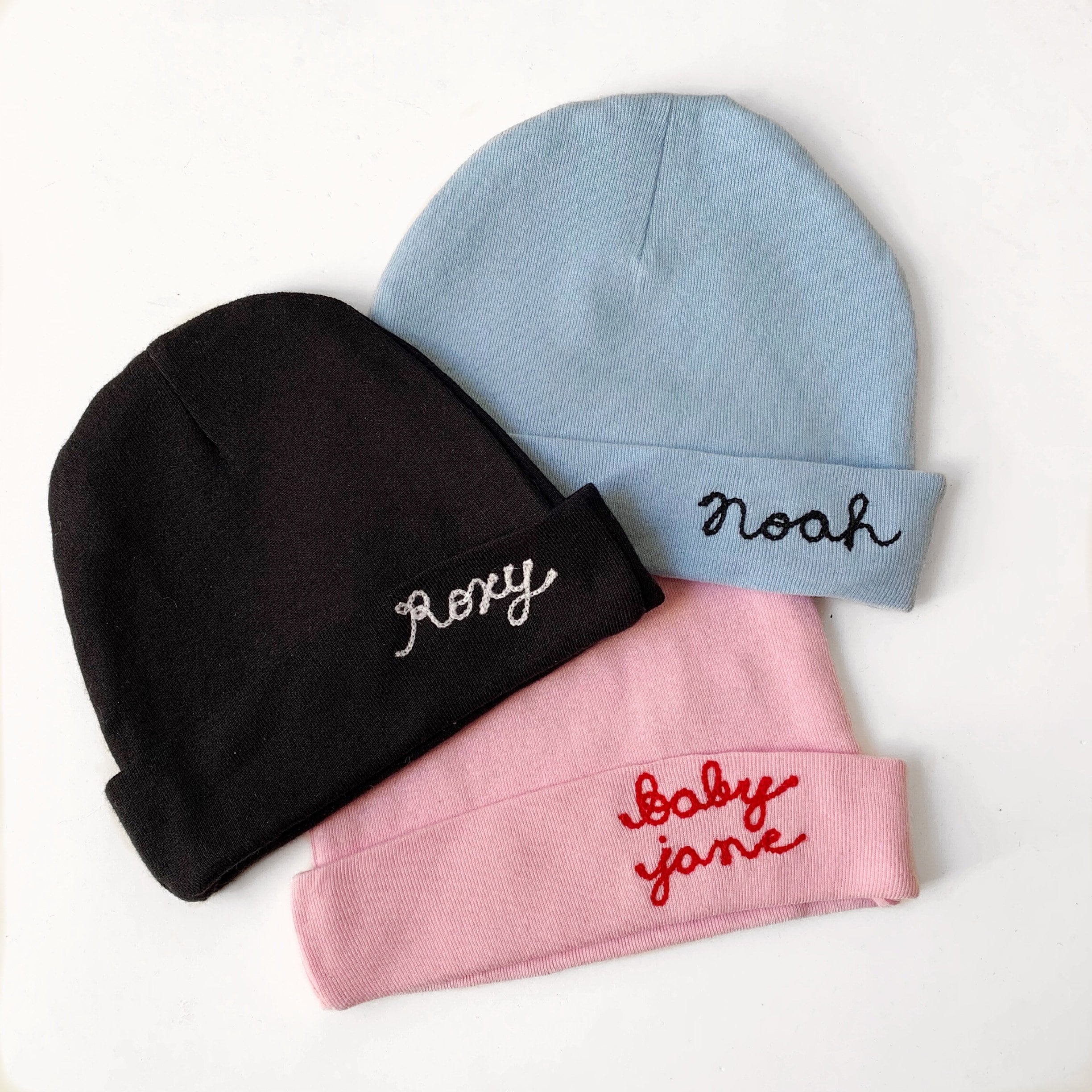 Custom Embroidered Baby Beanie. Monogrammed Personalized Baby | Etsy