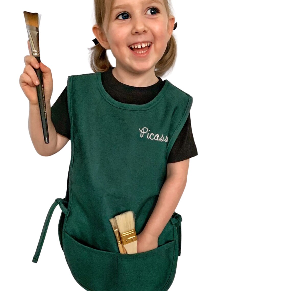 Personalized Kids Apron With Custom Embroidery. Adjustable Toddler ...
