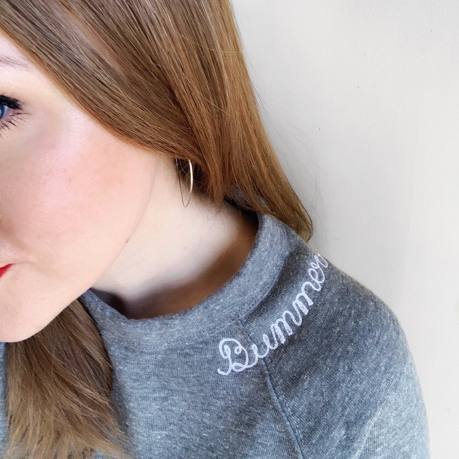 Personalized Chainstitch Sweatshirt. Embroidered Monogram. Adult ...