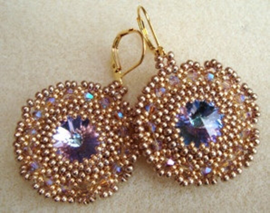 Round Rivoli Earring Tutorial - Etsy
