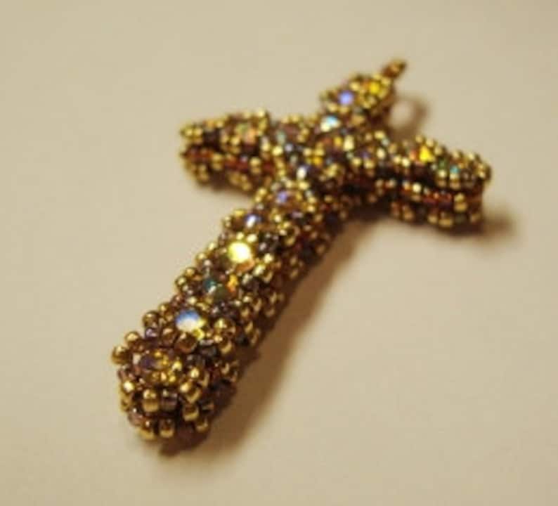 Crystal Mosaic Cross Pendant Tutorial - Etsy