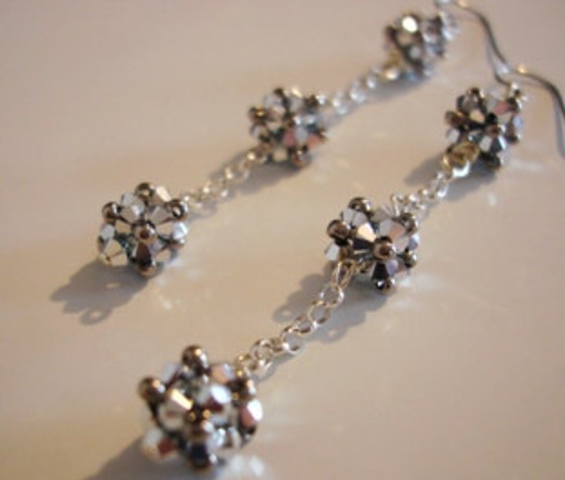 Crystal Cube Dangle Earring Tutorial - Etsy