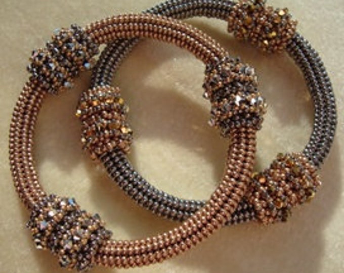 Rocker Crystal Bangle Bracelet Tutorial - Etsy