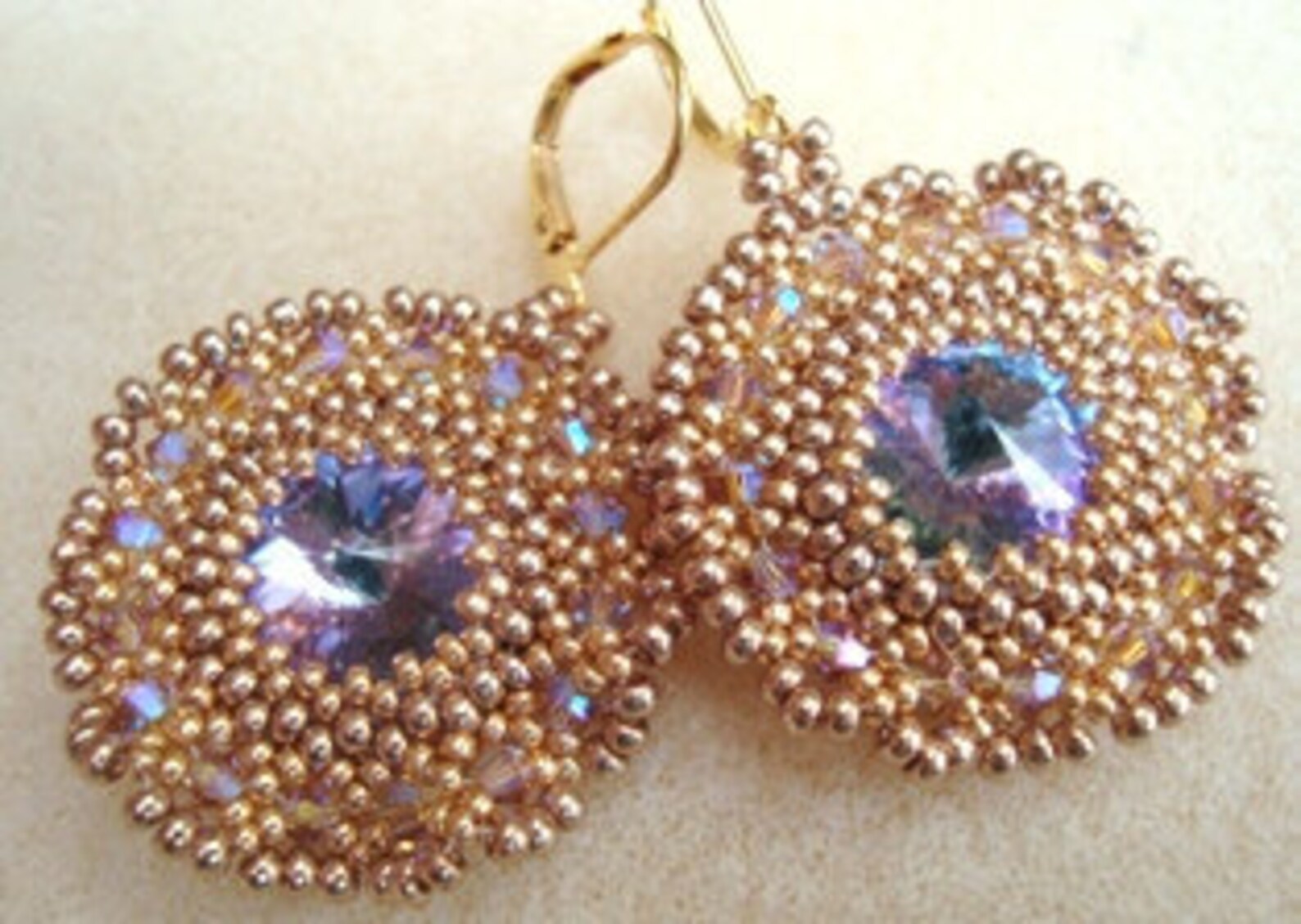 Round Rivoli Earring Tutorial - Etsy