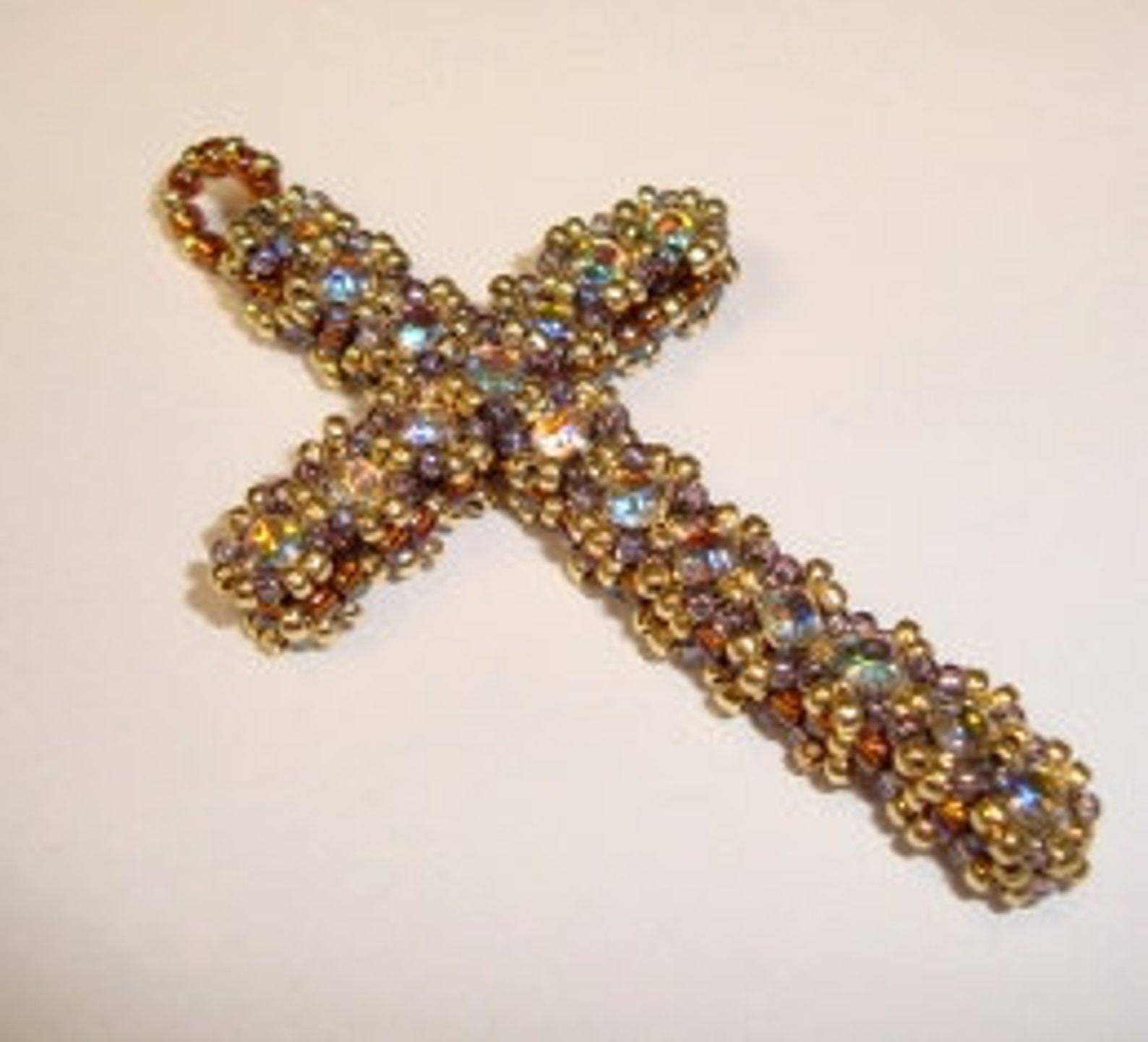 Crystal Mosaic Cross Pendant Tutorial - Etsy