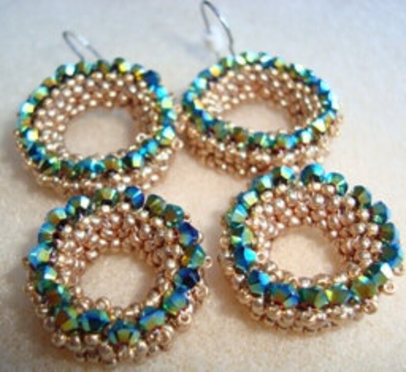 Crystal Circle Dangle Earring Tutorial - Etsy