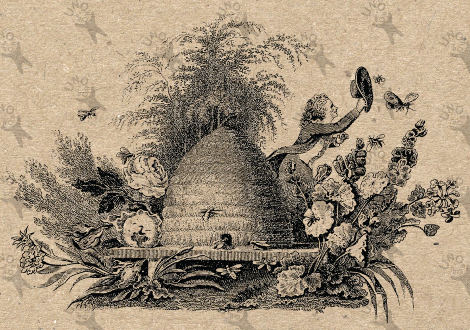 Antique image Beehive Bee Hive Instant Download Digital | Etsy