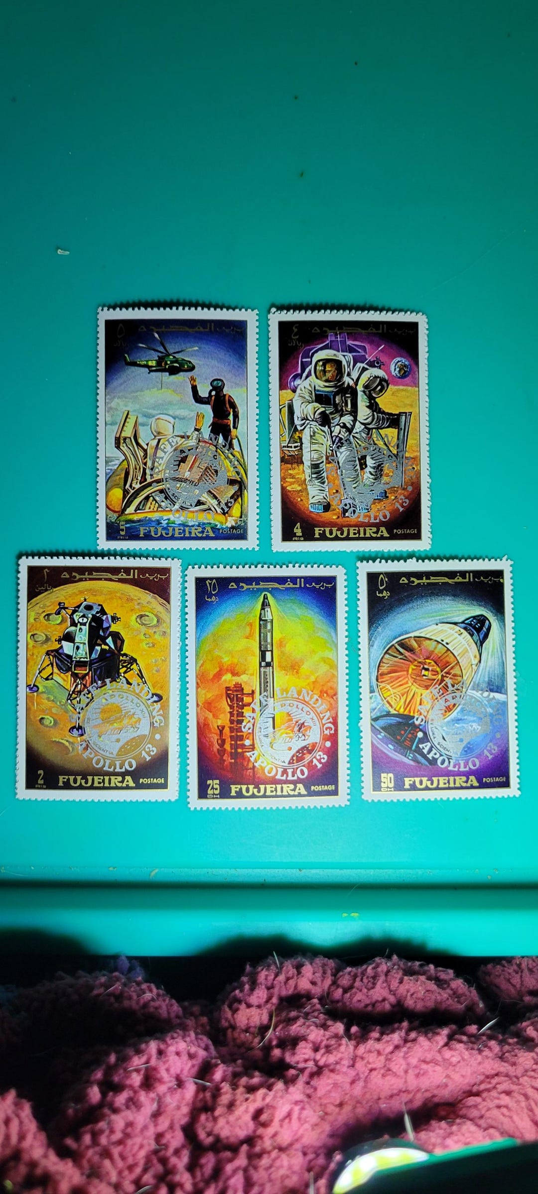 Vintage Apollo Space Program Stamps – Fujairah (5-stamp Set) - Etsy