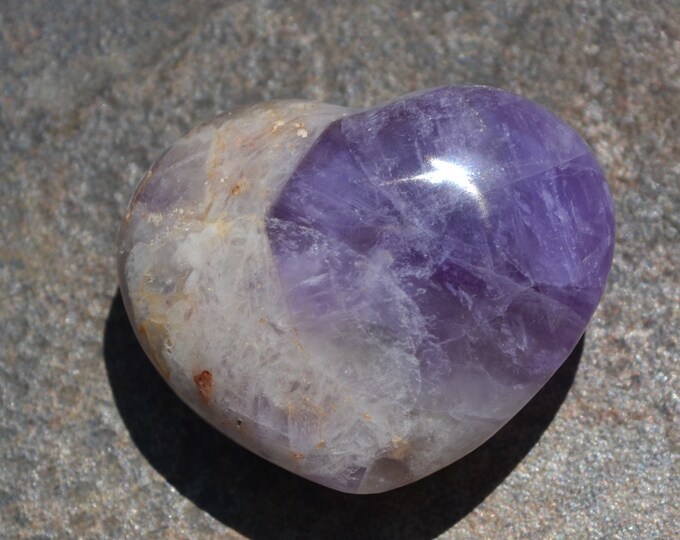 Fluorite Heart Palm Stone TH029 - Etsy