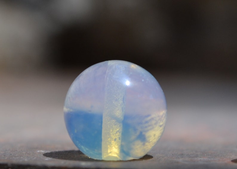 Opalite 12mm Rounds Luminescent Blue Sea Glass - Etsy