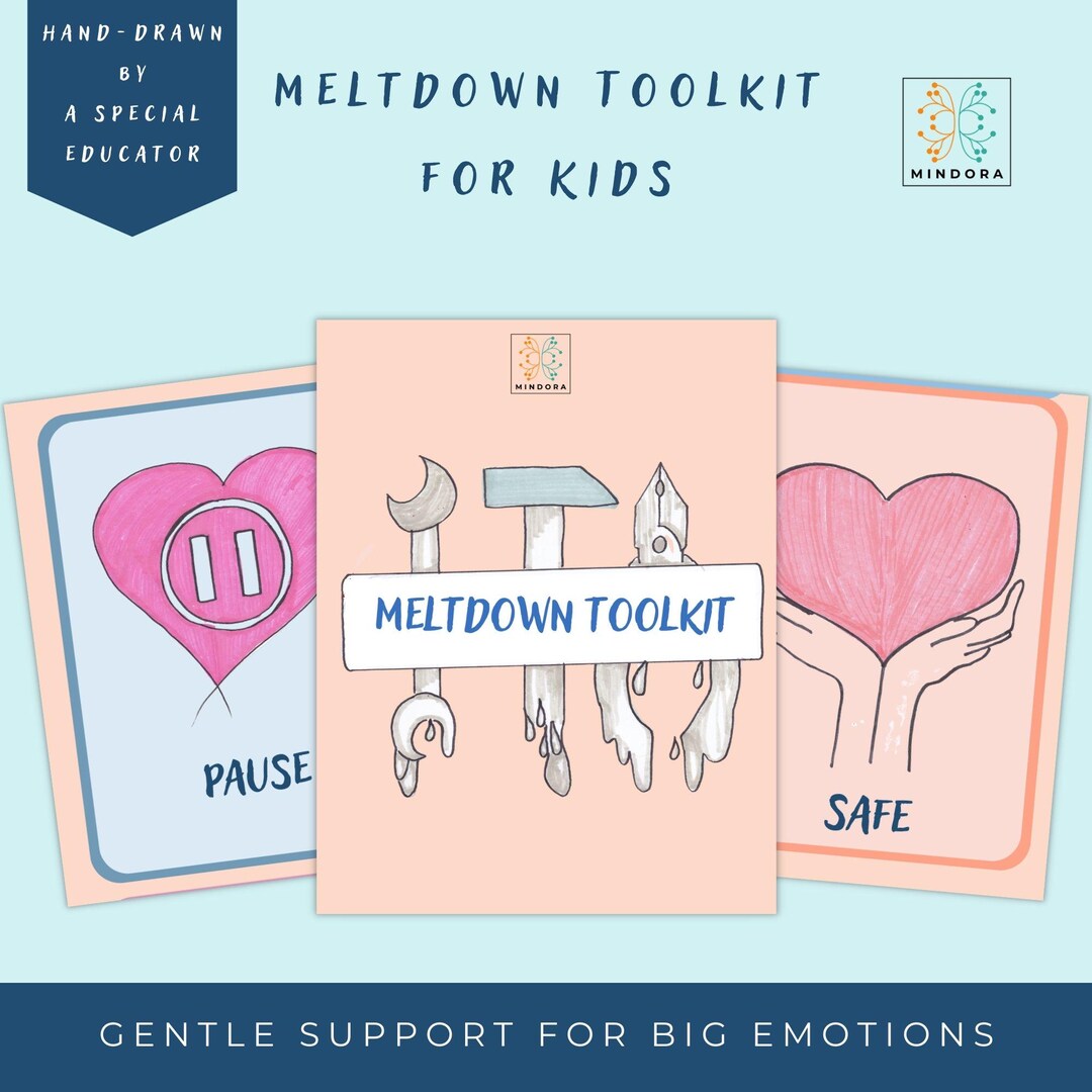 Meltdown Toolkit for Kids | Calm Down Visual Cards & Worksheets ...