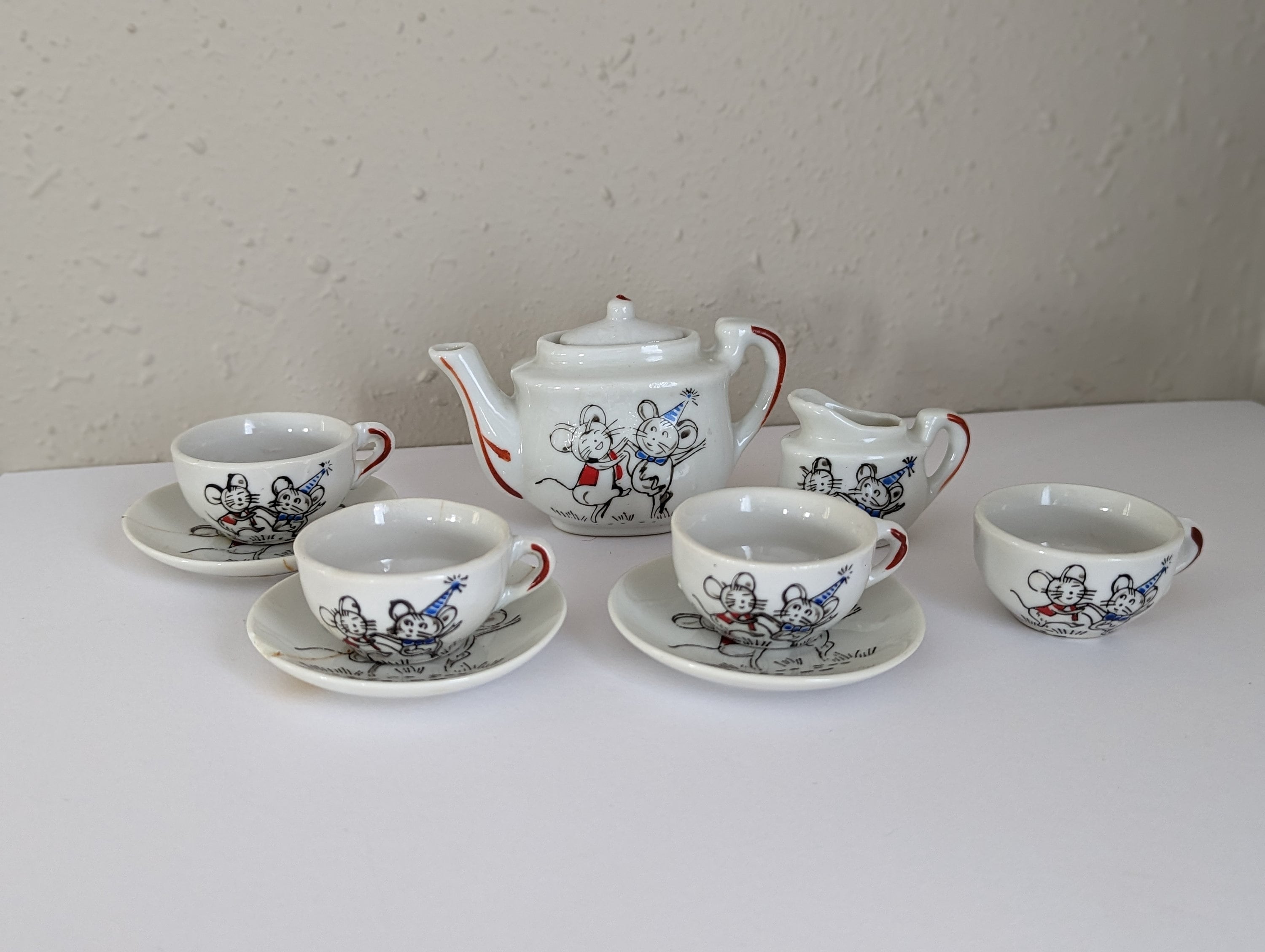 Vintage 1950s Ceramic Mini Tea Set Child's Tea Set Made in Japan ...