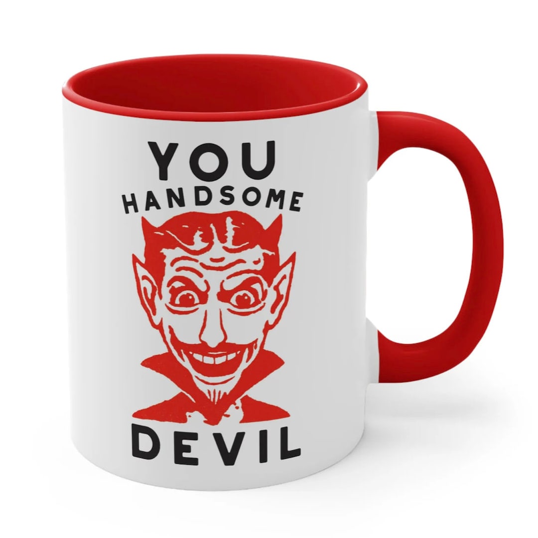 Mug for Valentines Day, Handsome Devil Coffee Mug, Gift for Boyfriend ...