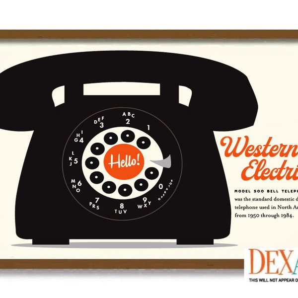 Telephone Print - Etsy