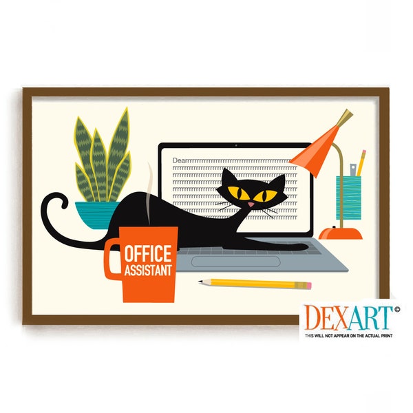 Cat Office Decor - Etsy