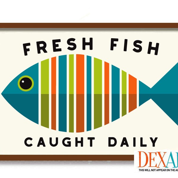 Fresh Fish Sign - Etsy