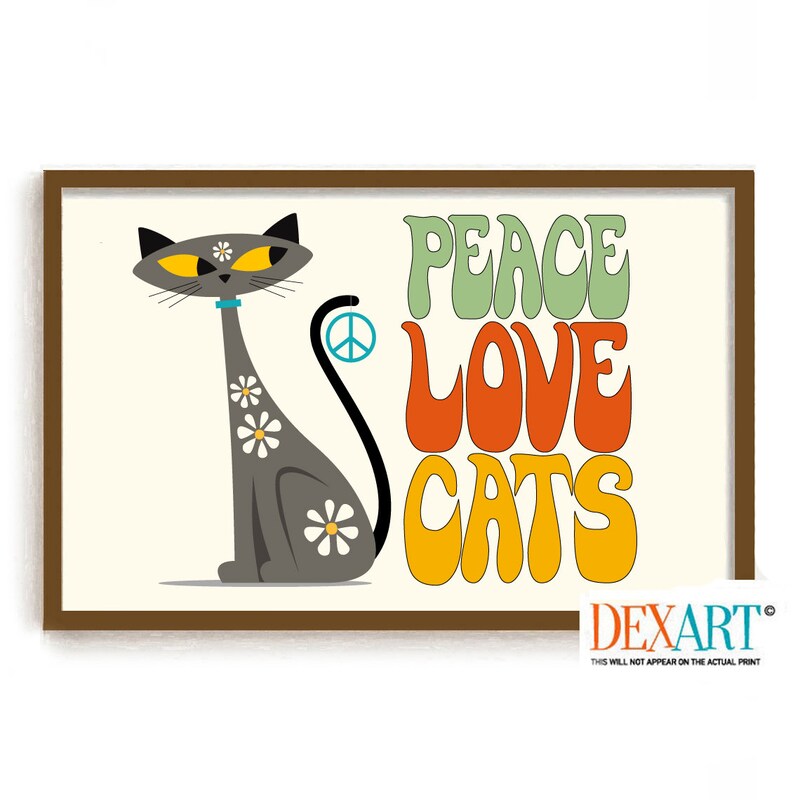Hippie Cat - Etsy